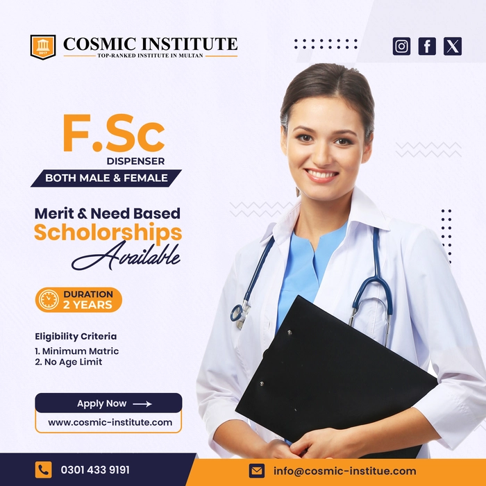 F.Sc Dispenser 02 Years | Cosmic Institute
